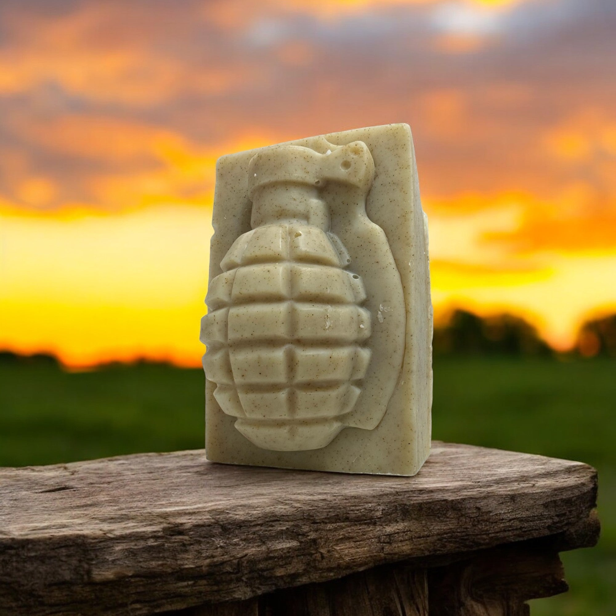 Firewatch Natural Cedar Grenade Soap | Veteran Owned | K Bar Soap Co ...